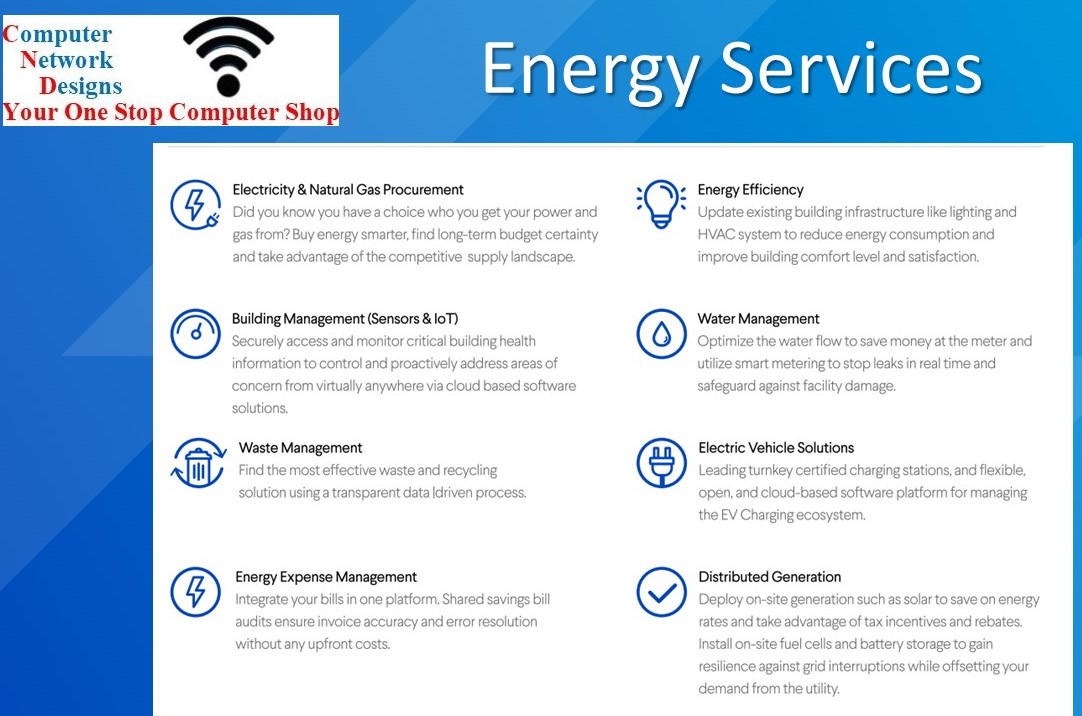 We Can help you to improve your Energy Cost – Computer Network Designs